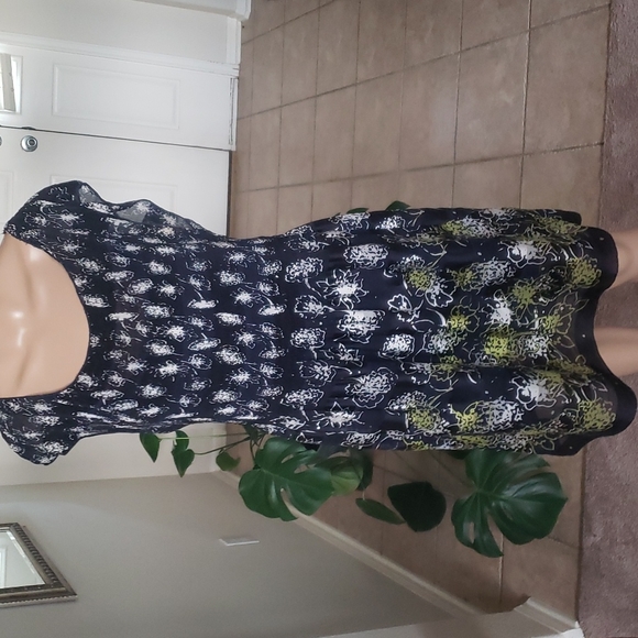 Studio M | Dresses | Vintage Studio L Smocked Bodice Full Graffiti ...